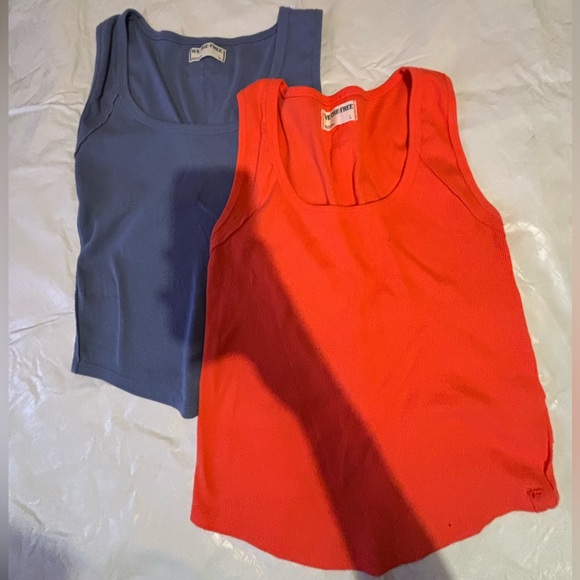We The Free | Tops | We The Free Kate Tank Top Set Of 2 Orange And Blue ...